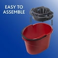 O-Cedar Mop Handle, Plastic Cleaning 2.5 Gallon Quick Wring Bucket With ...