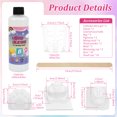 DIY Sqeezing Kit with 3 Mold 8.4OZ No Bubble Liquid Silicone 3-4H ...