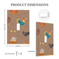 Chicken Cartoon Chick Hen Music Single Toggle Wall Plate 1 Gang ...