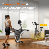 YOSUDA Indoor Cycling Bike, 330 lbs Capacity, Comfort Seat, LCD Monitor ...