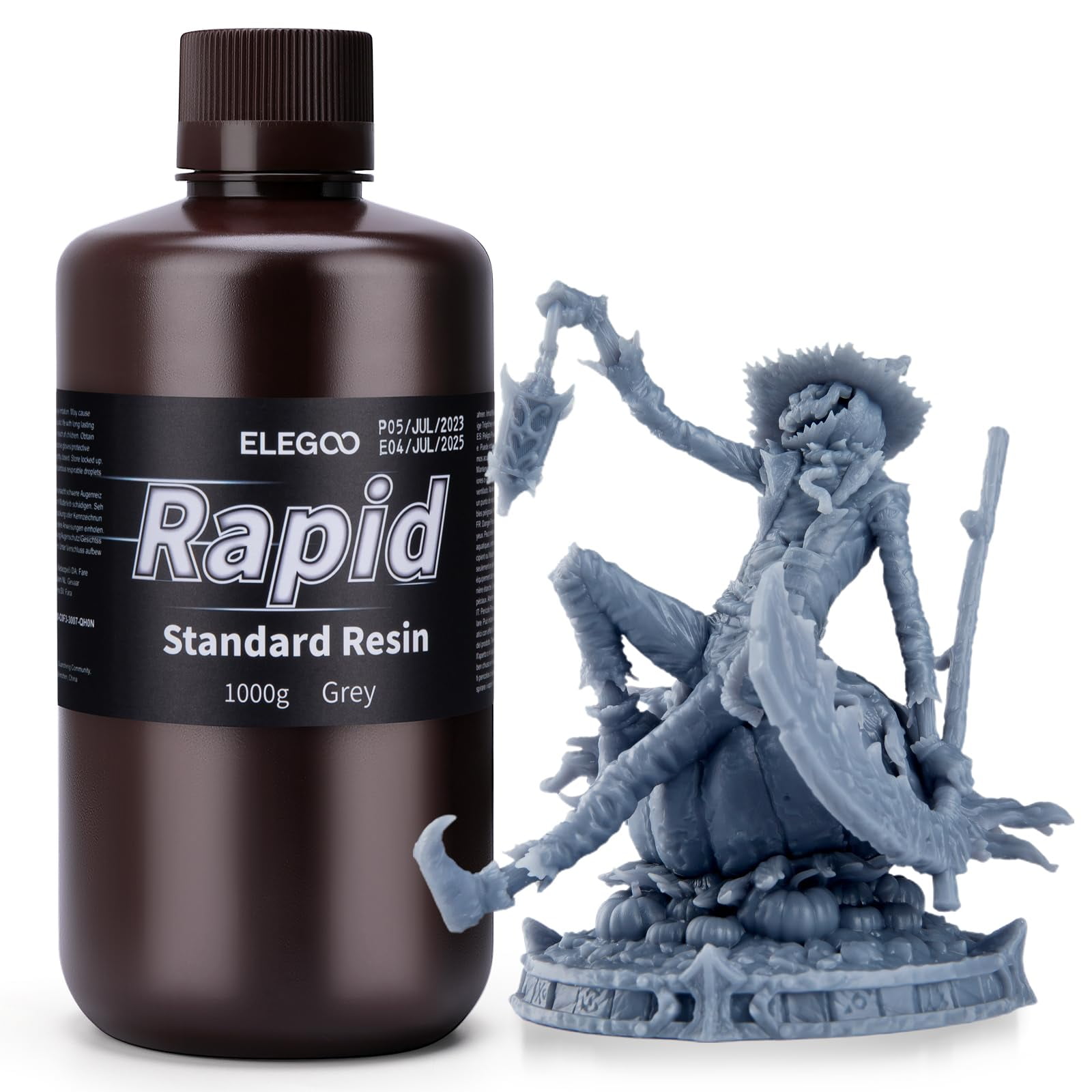 Resina de impresión 3D ELEGOO Standard Rapid Grey de 1 kg para Saturno ...