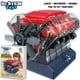 Dr. STEM Toys V8 Model Engine Kit, Over 250 Pieces, Includes Sounds ...