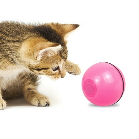 Interactive Cat Toys Ball USB Rechargeable LED Rolling Ball Self ...