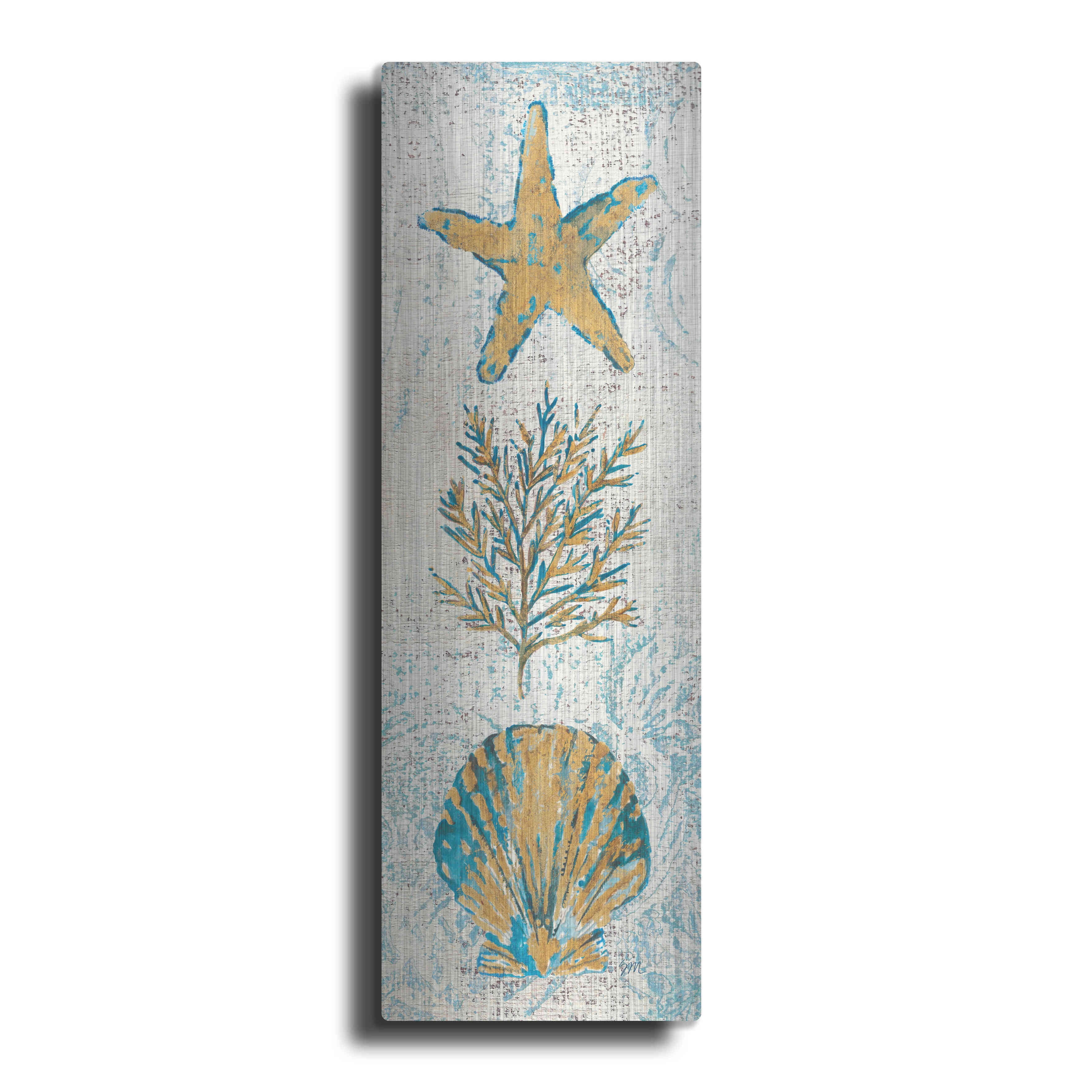 Luxe Metal Art 'Coastal Beauty Panel II' by Studio Mousseau, Metal Wall ...
