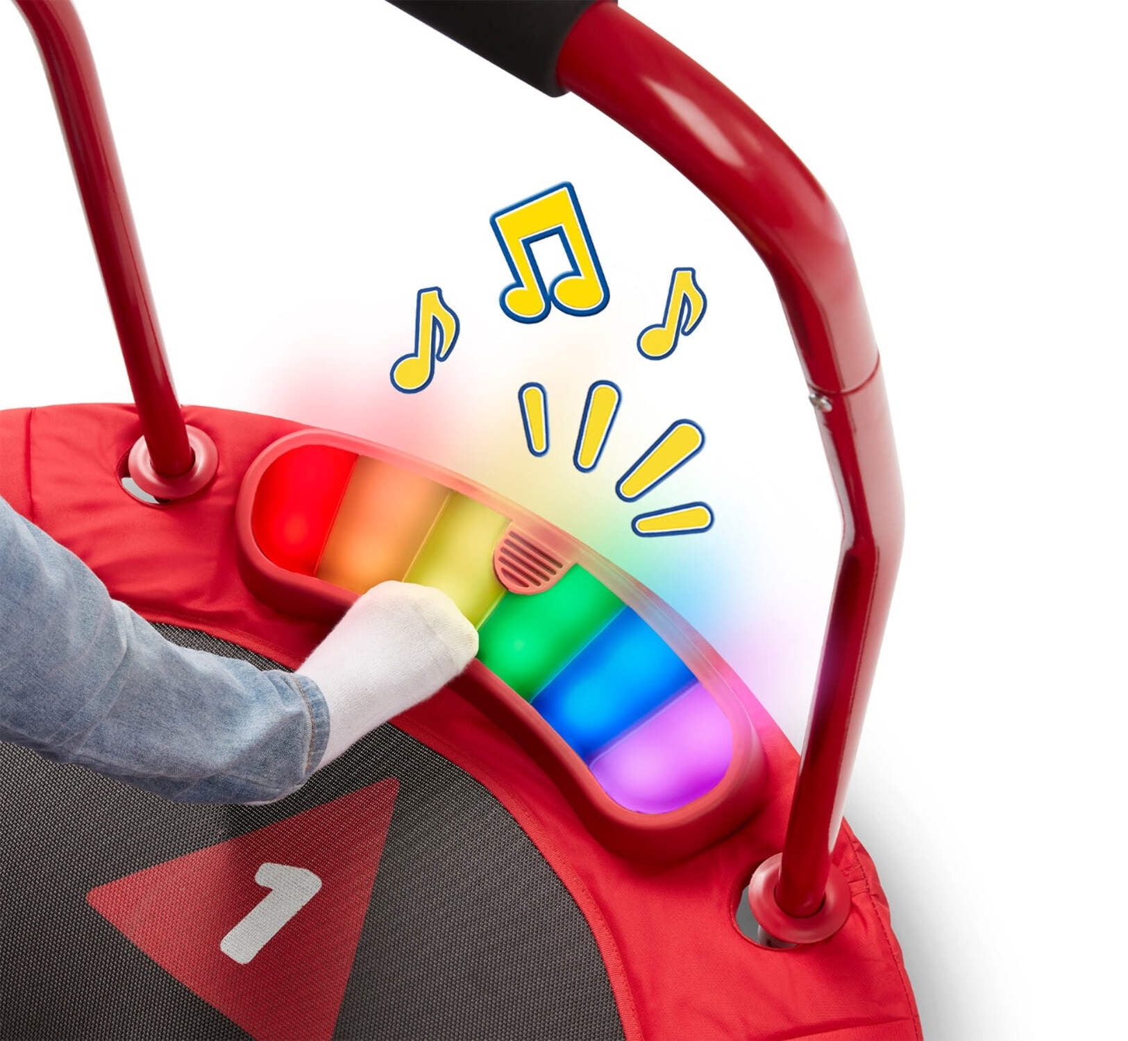 Radio Flyer, Toddler's Interactive 3-Feet Trampoline with Radio Flyer, Toddler's Interactive 3-Feet Trampoline with