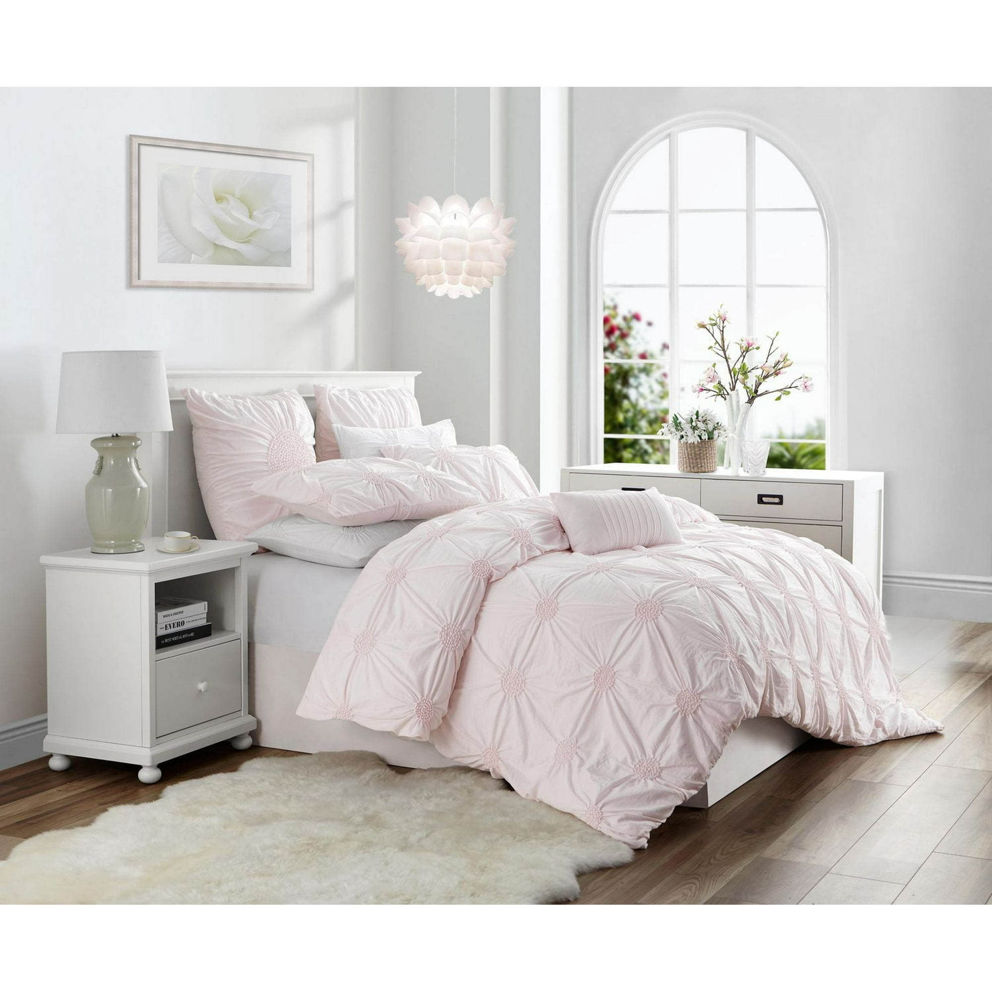 Click here for Swift Home Luxury Floral Ruched High Quality Duvet... prices