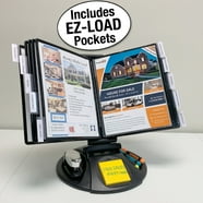 Aidata USA Executive Desktop Document Organizer, Rotating File Holder ...