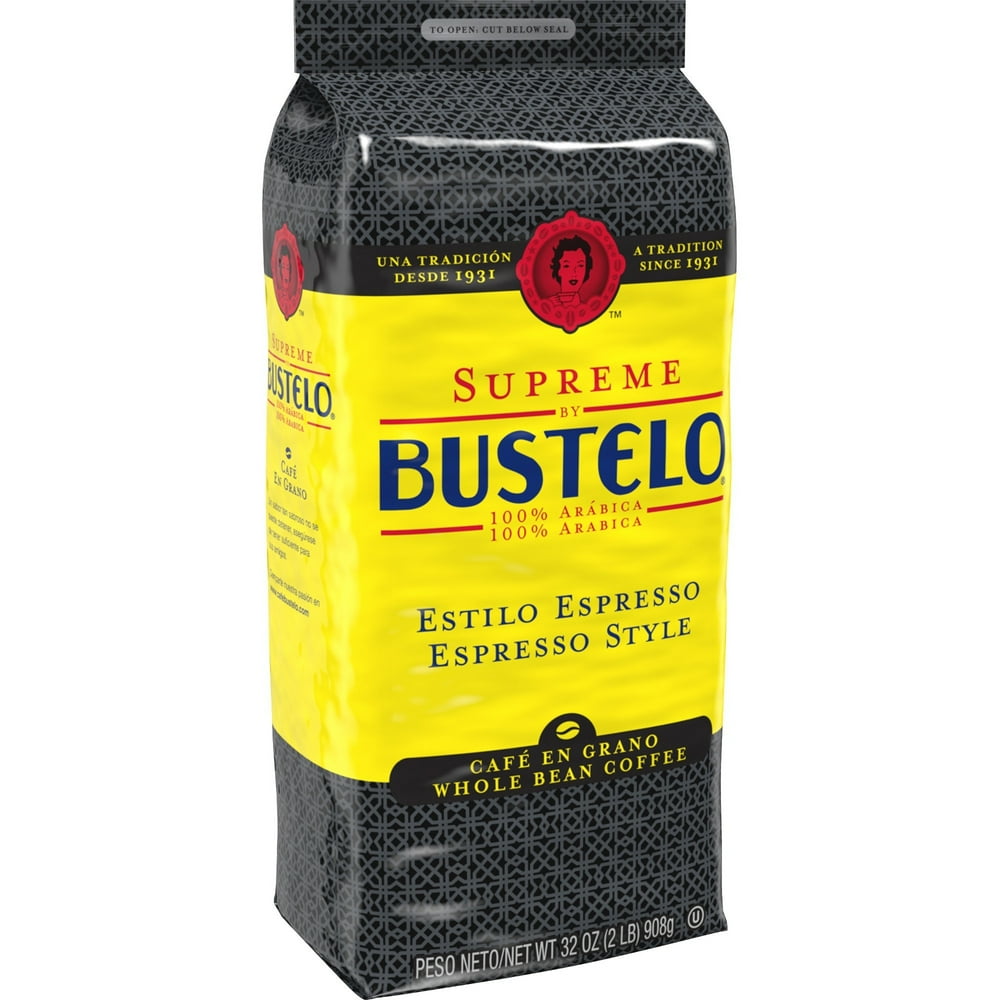 Supreme by Bustelo, FOL101800, Espresso Whole Bean Coffee, 1 Bag ...