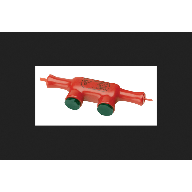 Burndy Industrial Inline Splicer Reducer Plastisol No. 2 - No. 1 AWG 5/ ...