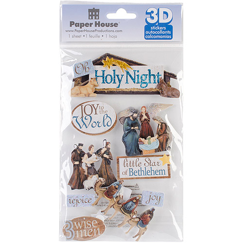 Paper House 3D Sticker - Walmart.com