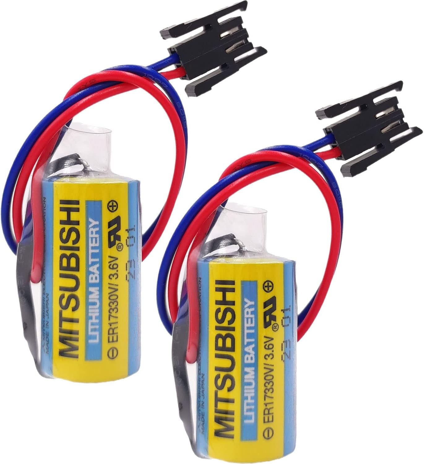 (Pack of 2) 1700mAh MR-BAT ER17330V 3.6V A6BAT PLC Lithium Industrial ...