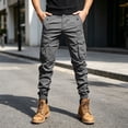 Cargo Pants for Men Spring Summer Elastic Waist Casual Jogging Hiking ...