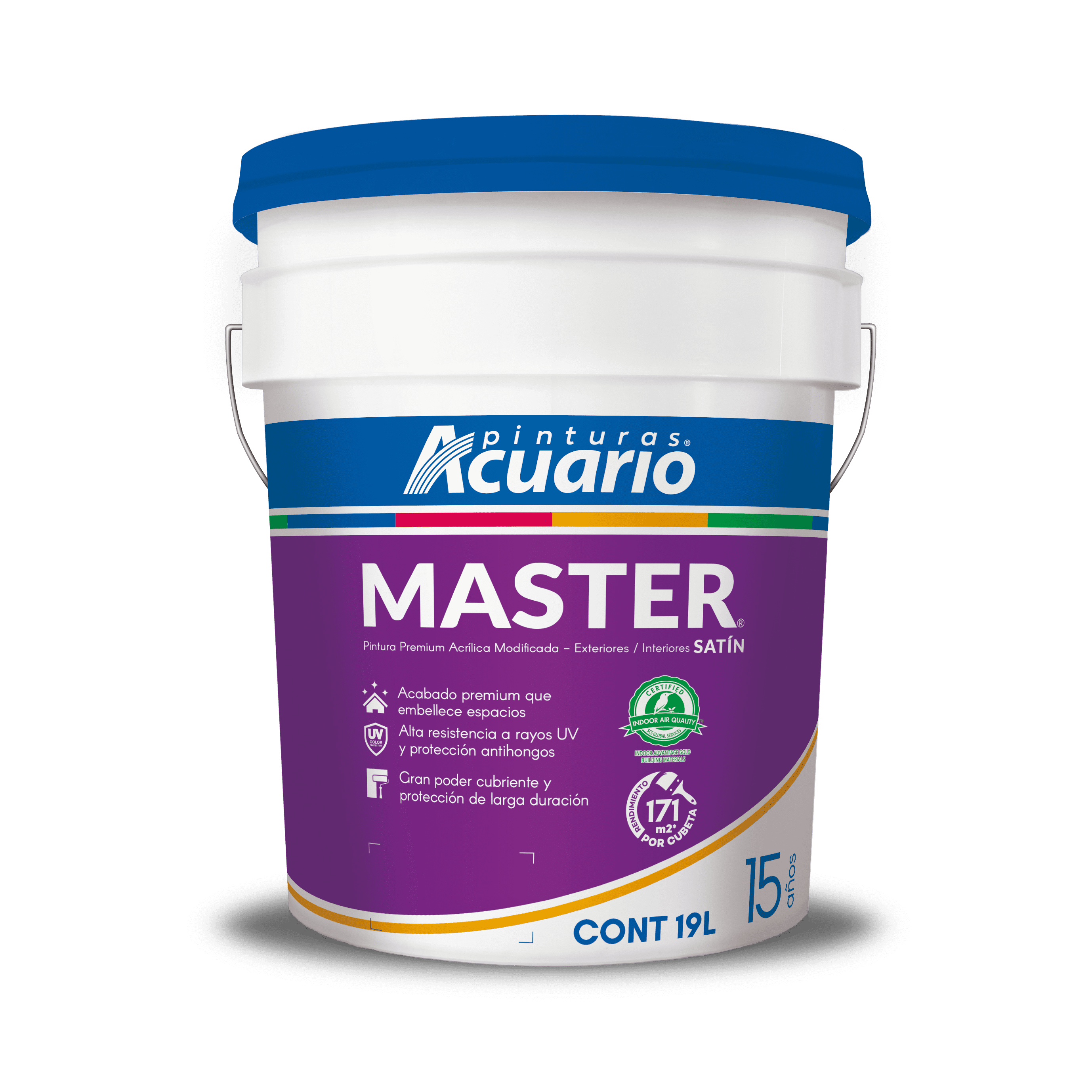 Pintura Vinil Acrílica Acuario Cover Master 19 Lts Blanco | Walmart en ...