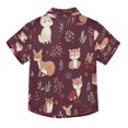 Boys Button-Down Shirt Short Sleeve Shirt Tops for 7-8Y Joyous Forest ...