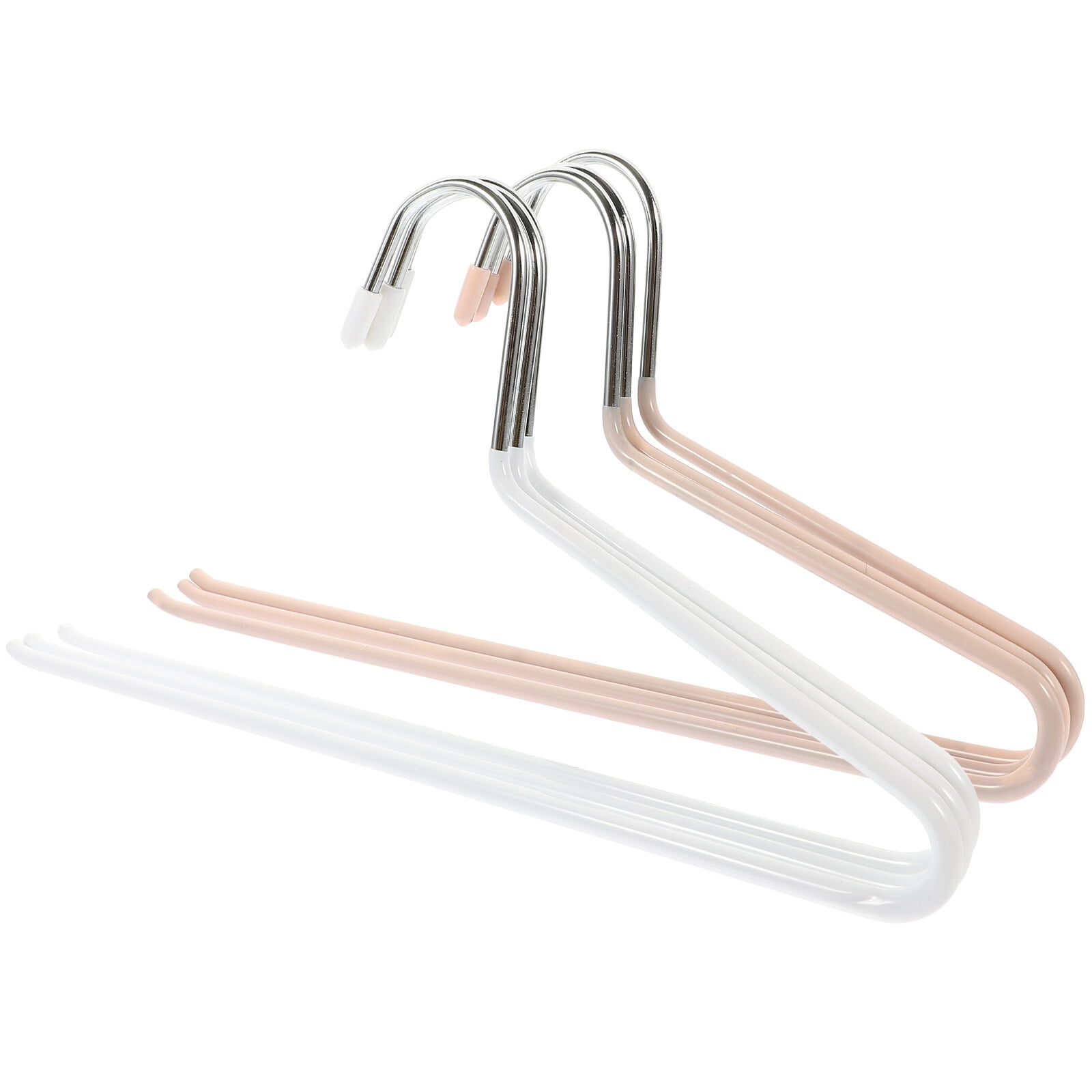 NUOLUX 6pcs Multi-function Hangers Open Ended Pants Hangers Closet ...
