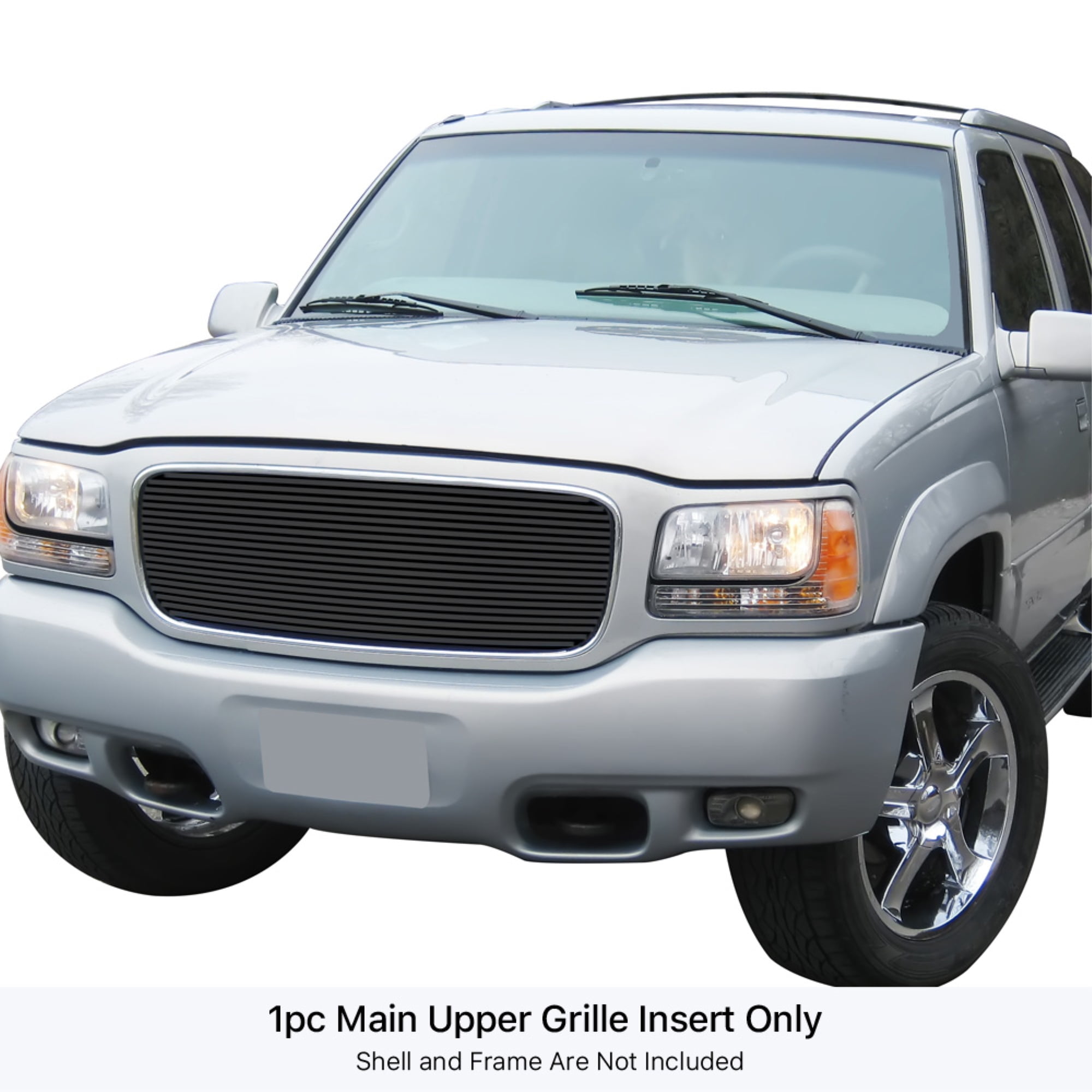 1998-2000 Gmc Yukon Denali Stainless Steel Black Powder Coated Finish 8X6 High Density Billet ...