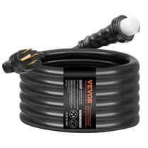 VEVOR 50 Amp Generator Cord & Inlet Box Kit, 15FT, NEMA 14-50P, SS2-50R ...