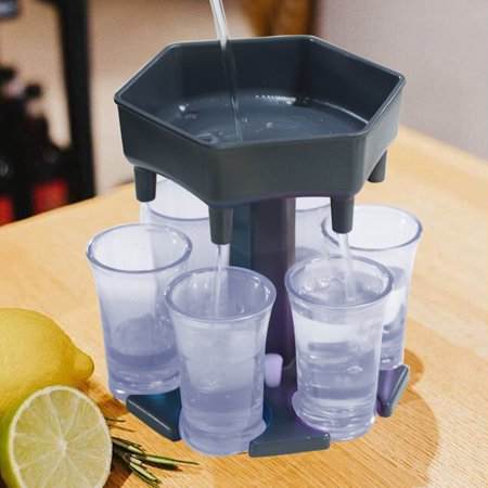Shot Glass Dispenser, Small Portable Plastic Drink Dispenser with Plugs ...