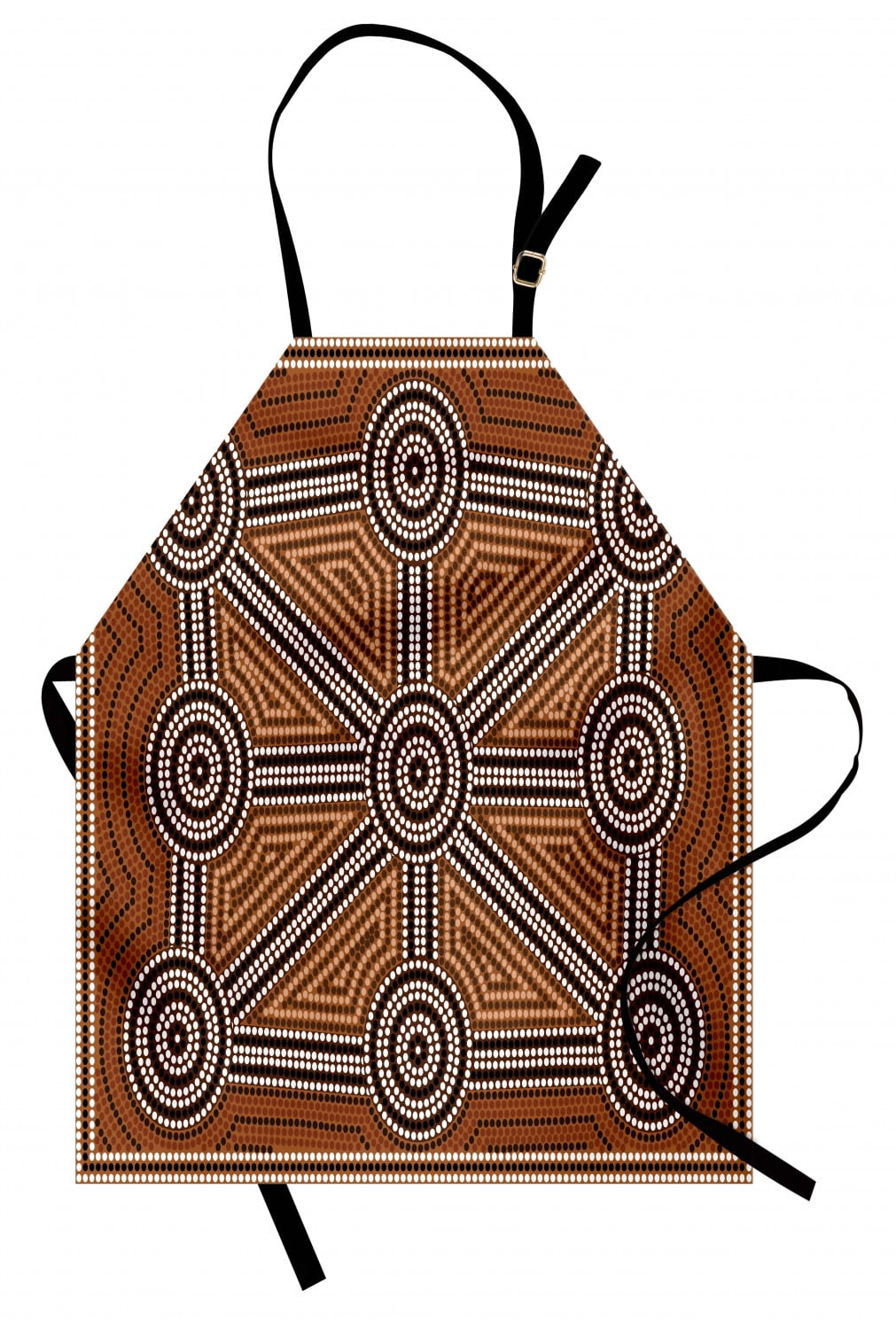 Tribal Apron, Australian Aboriginal Style Earth Tone Dot Painting ...