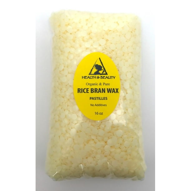 Rice bran wax organic flakes vegan beads vegetable pastilles pure 16 oz ...