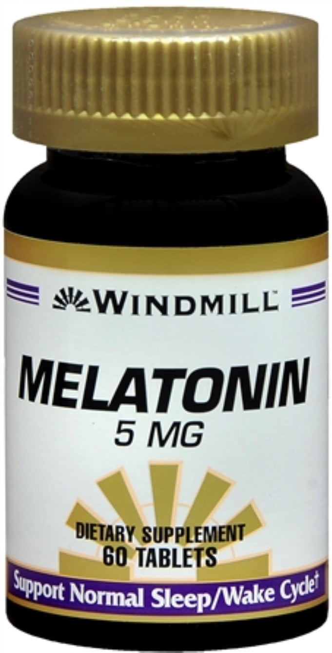 Windmill Melatonin 5 mg Tablets 60 Tablets - Walmart.com - Walmart.com