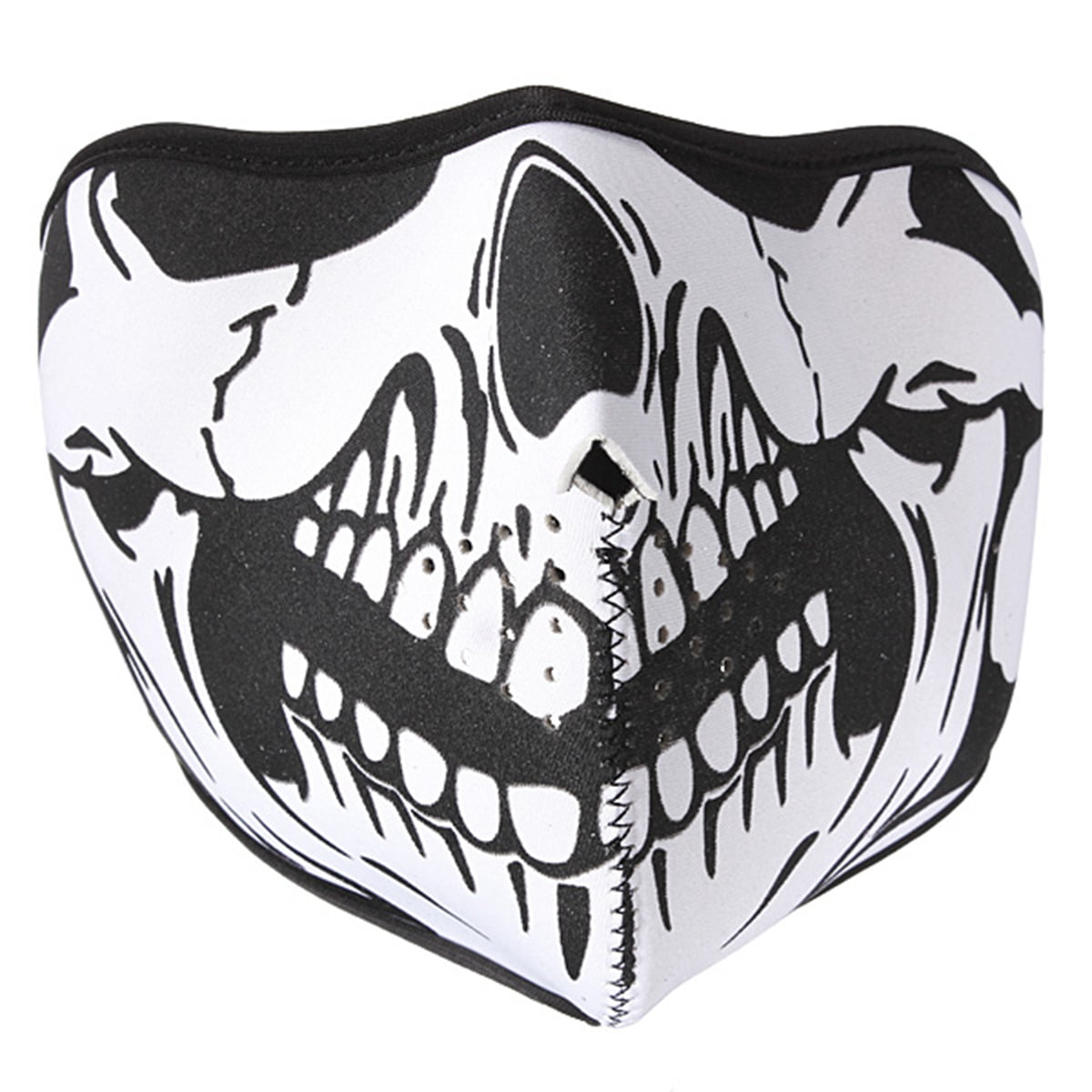 Gums N Teeth Neoprene Half Ski Mask Reversible Snowboard Biker Face ...