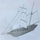 1:70 New Port Wooden Sailing Boat Model DIY Kit Ship Assembly ...