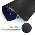 Blue Ball Loc-,K Mouse Pad Square Stitched Edges Non-Slip Rubber ...