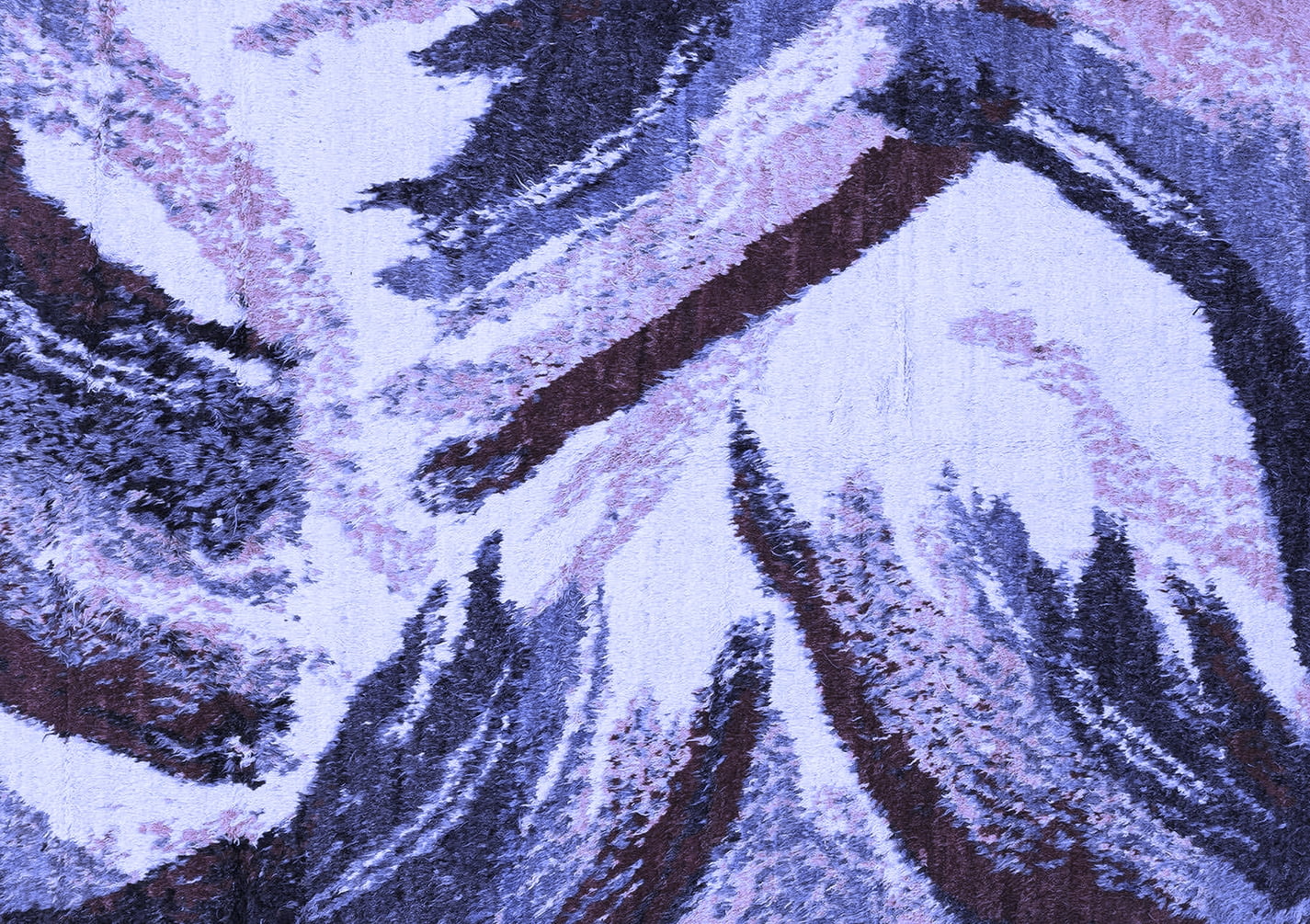 Ahgly Company Machine Washable Indoor Rectangle Abstract Blue Modern ...