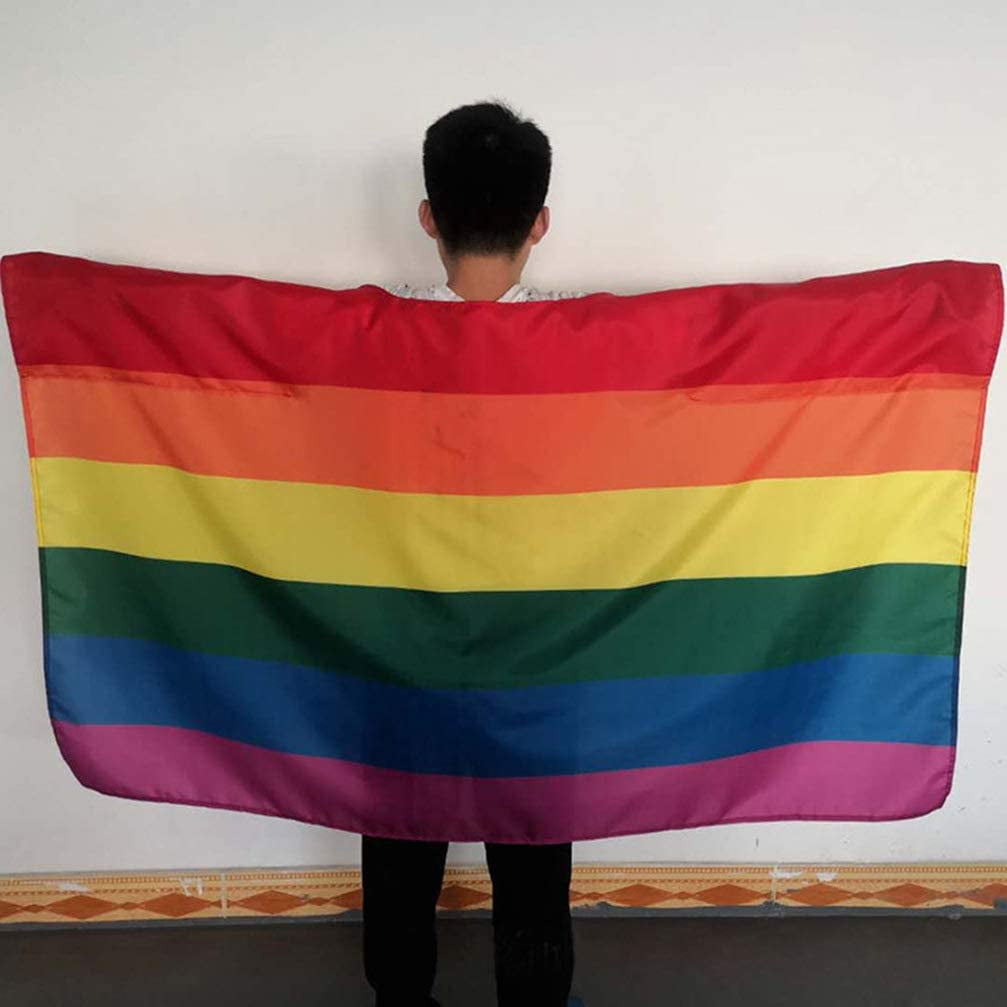 Gay pride flag cape - europeankja