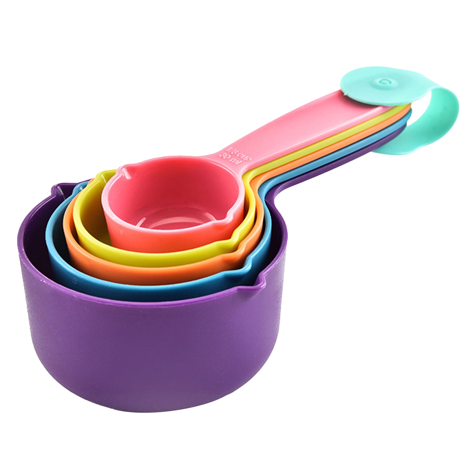 Warkul 5Pcs Plastic Measuring Cups Spoon Scoop Kitchen Cooking Tool ...