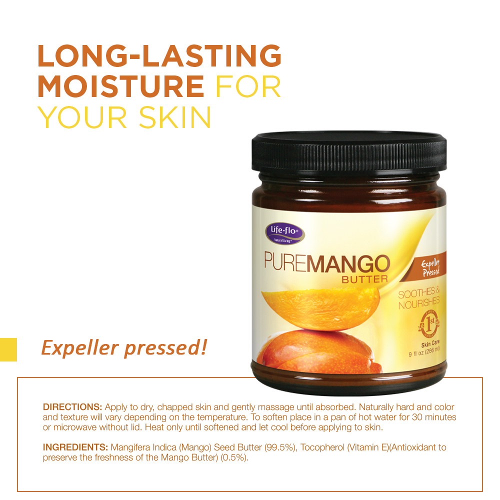 Buy Life-Flo Pure Mango Butter 9 fl oz Cream Online at Lowest Price in ...