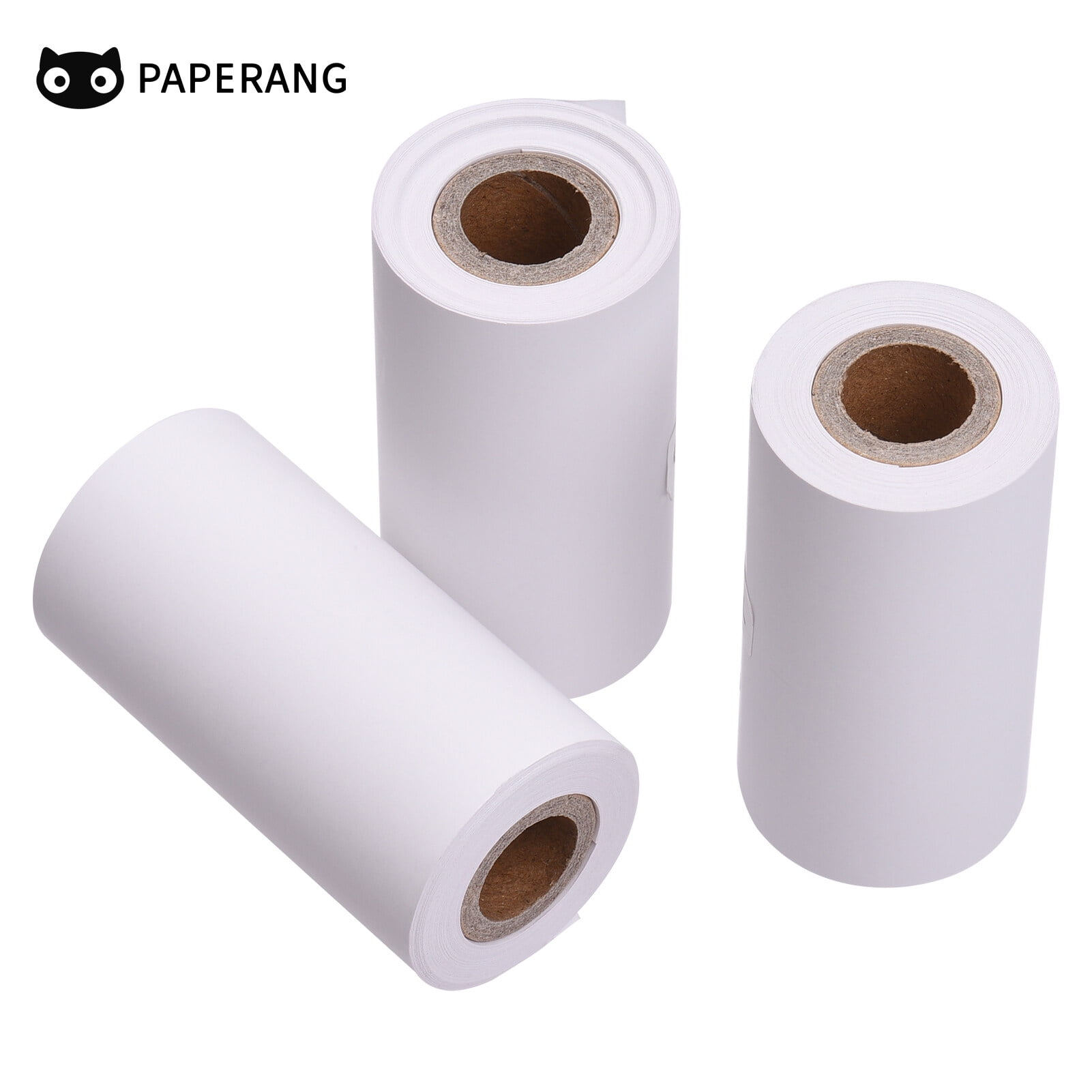 PAPERANG 3 rollos de papel térmico de 57 x 30 mm, papel de un solo ...