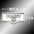 Switch Plate Tags VANITY Name Signs Labels Chrome Brass Traditional ...
