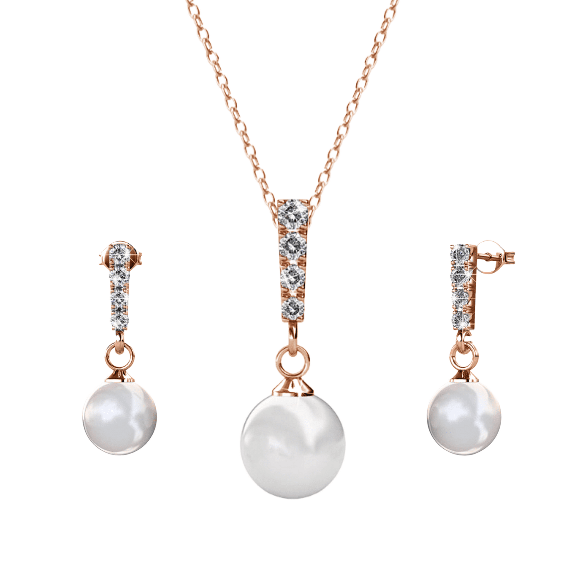 Click here for Cate & Chloe Gabrielle 18k Rose Gold Plated Pearl... prices
