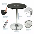 ELECWISH 35 Inches Height Modern Round Bar Table Adjustable Height ...