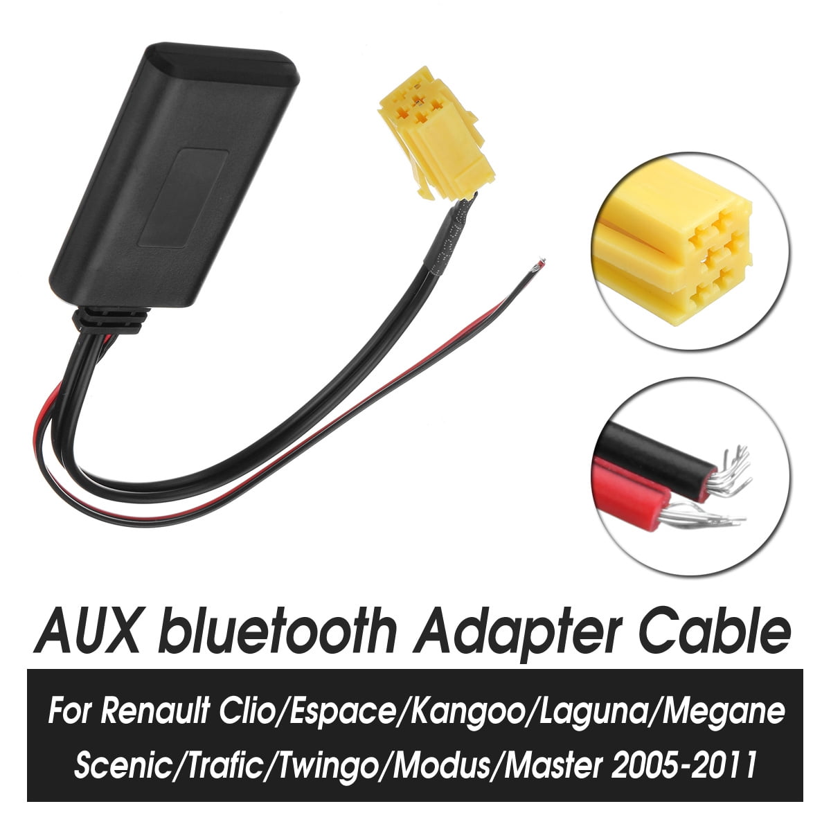 Adapter AUX Cable Stereo Radio For Renault Clio Kangoo Megane Scenic ...