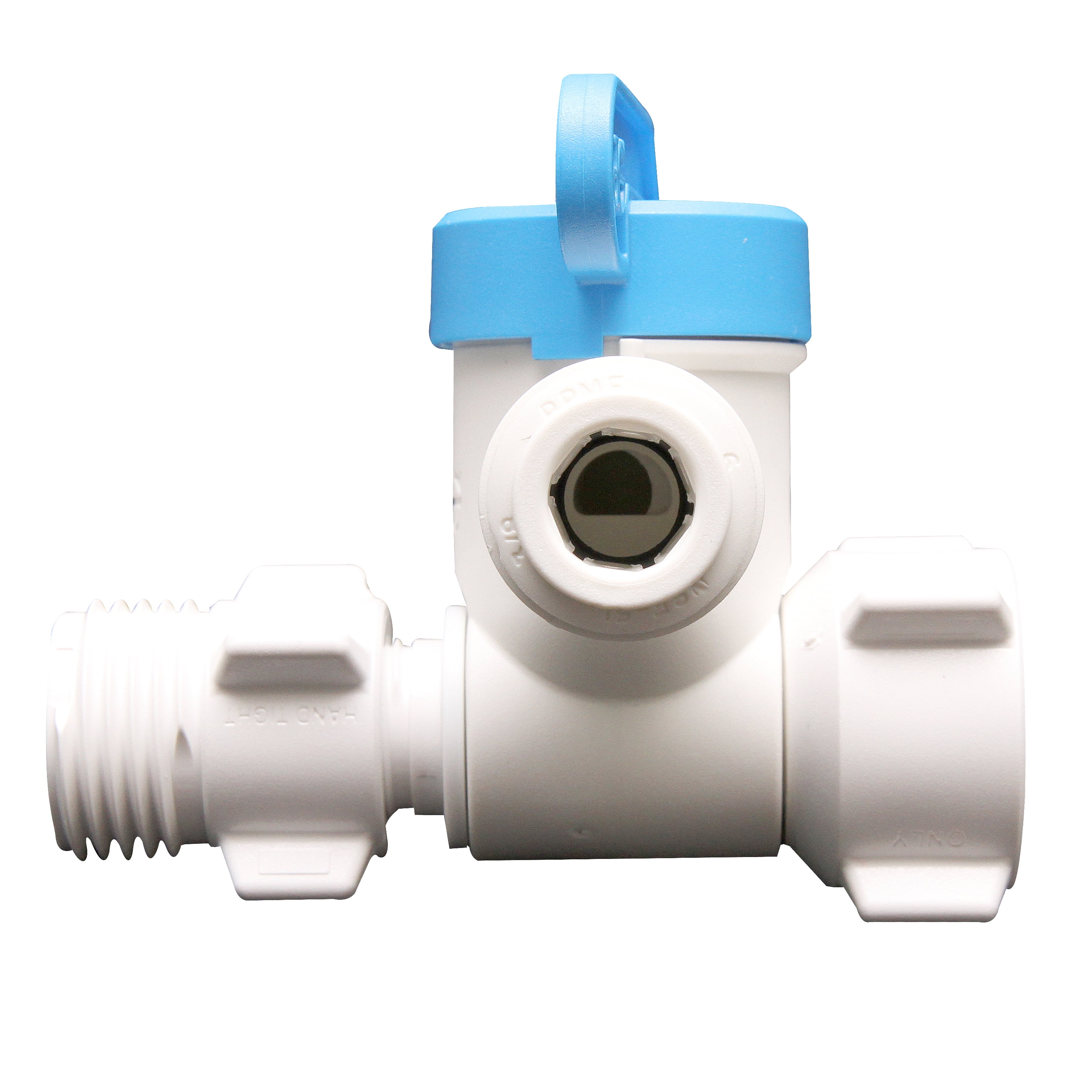 John Guest Angle Stop Adapter Valve 1/2" X 3/8" X 3/8" QC - Walmart.com