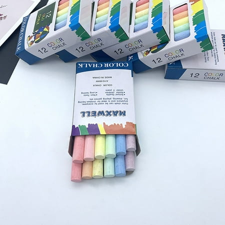 12pcs Dustless White Chalks Kids Drawing Pen Non-toxic School Chalks ...