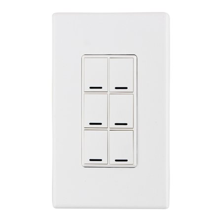 UPC 876389000180 - Control4 KPZ-6B1-W Wireless 6-Button Keypad Wall ...