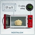 Open Box Nostalgia Retro 0.9 Cu. ft. 800-Watt Countertop Microwave Oven ...