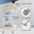 JIOABL 2 step ladder with Non-Slip Pedals and Comfortable Handrails ...