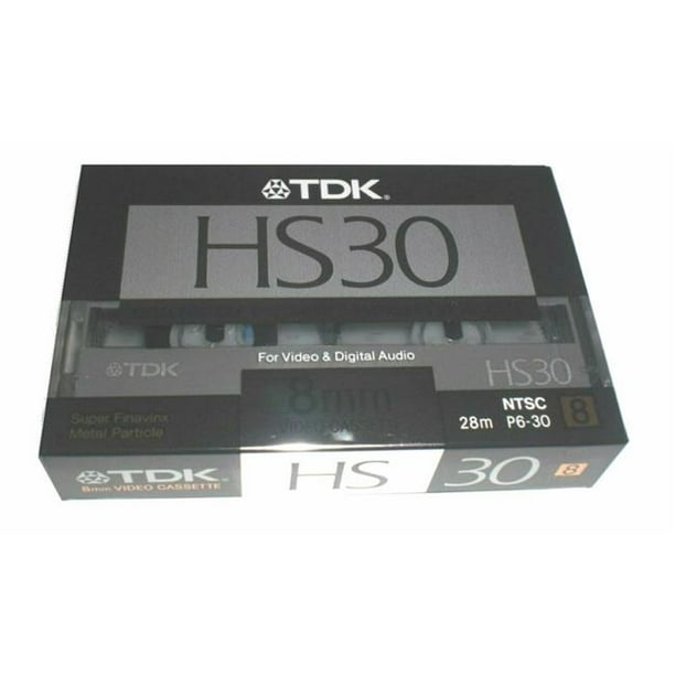 Tdk P6-30HS3 Hs-30 8mm 30 Min Video Cassette _old - Walmart.com