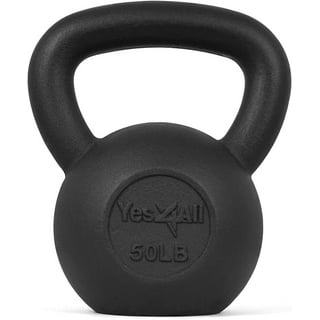 Yes4All 8kg / 18lb Powder Coated Kettlebell, Single - Walmart.com