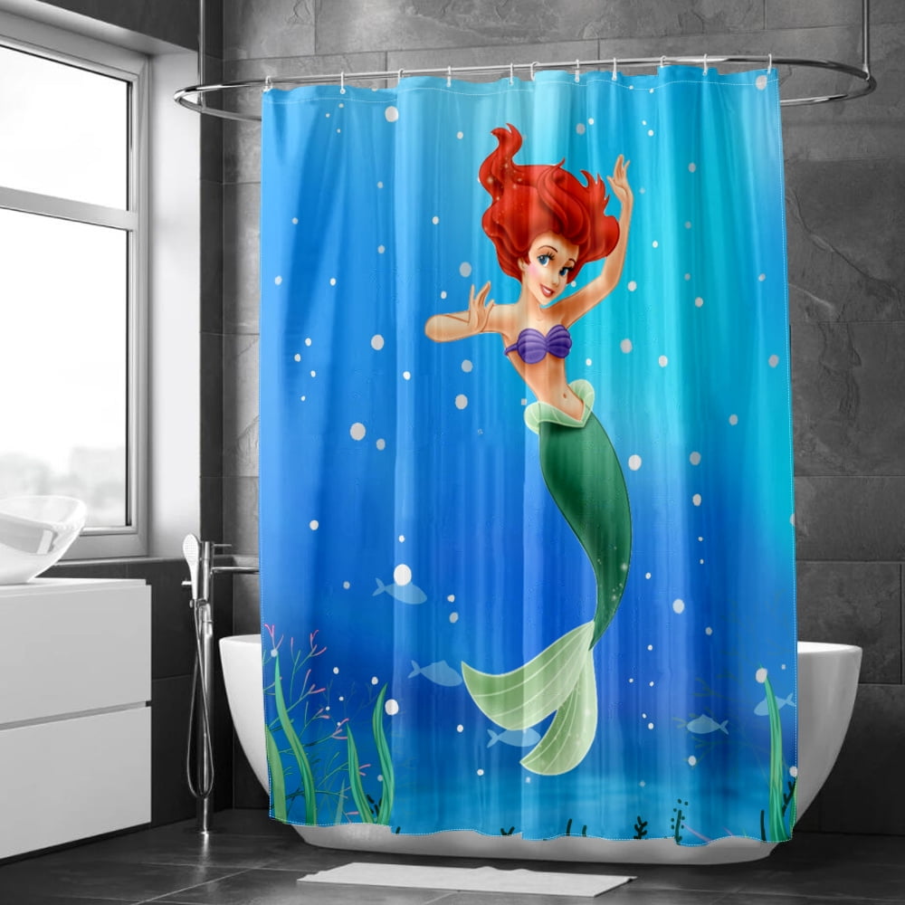 The Little Mermaid Shower Curtain,S-90*180cm,Bathroom Decor - Walmart.com