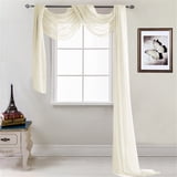 KDFWDM Extra Long Sheer Window Scarf Valance, Valances Swag for Windows ...