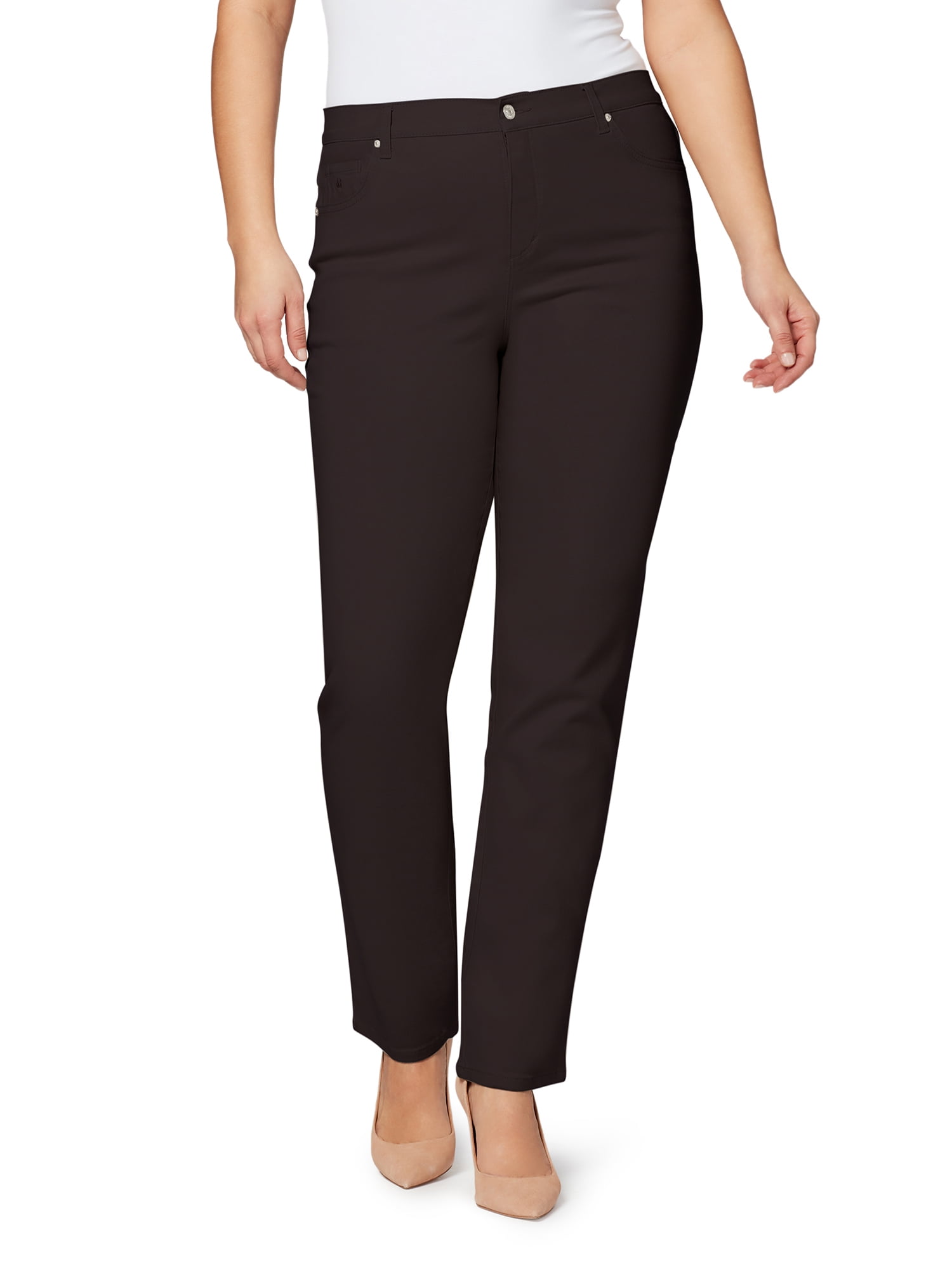 Gloria Vanderbilt High Rise Straight-Leg Jean (Women's Plus), 1 Count ...