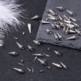1Set 60Pcs 5 Styles 201 Stainless Steel Pendants Cone Charms Stainless ...