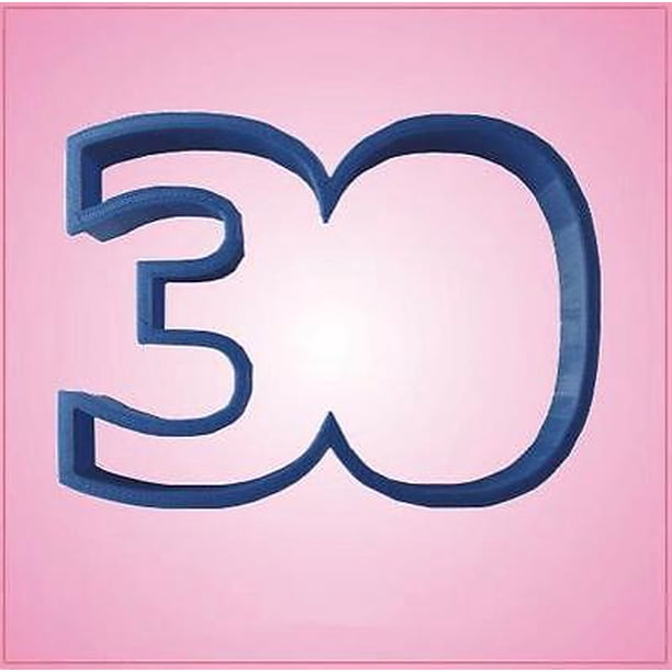 Blue Number 30 Cookie Cutter - Walmart.com