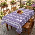 Abstract Stripes Leafy Vine Lines Table Cloth 52x70in, Waterproof ...